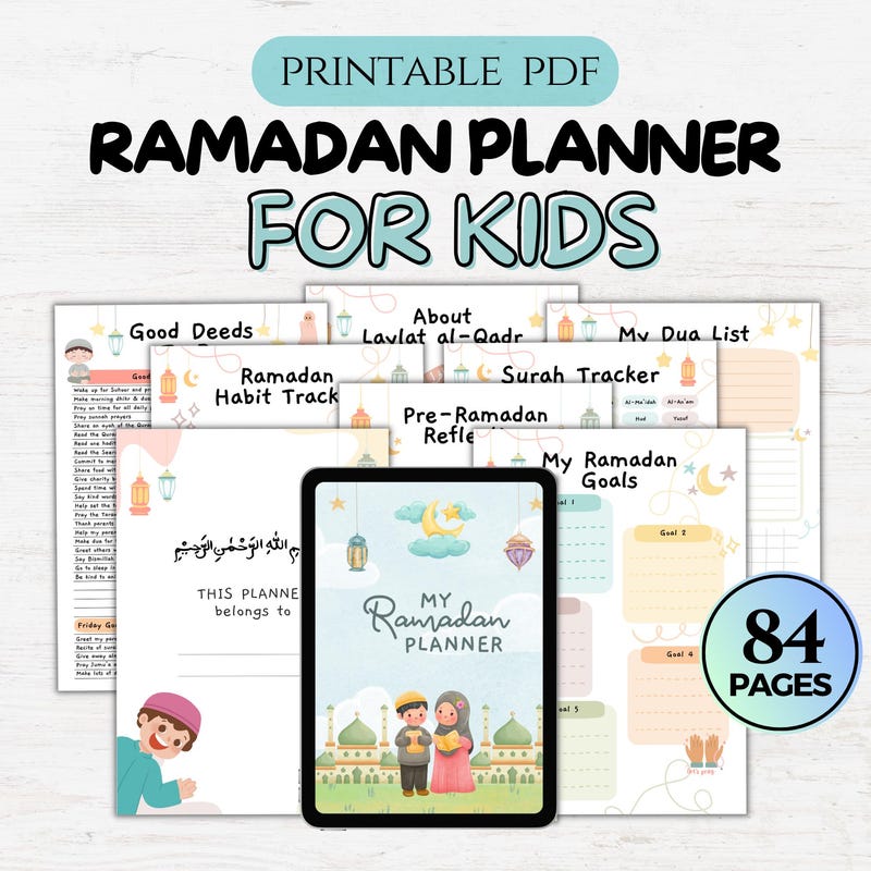 Ramadan Planning Kids - Etsy UK