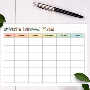Weekly Lesson Plans for Preschool, Prek, Kindergarten, Daycare ...