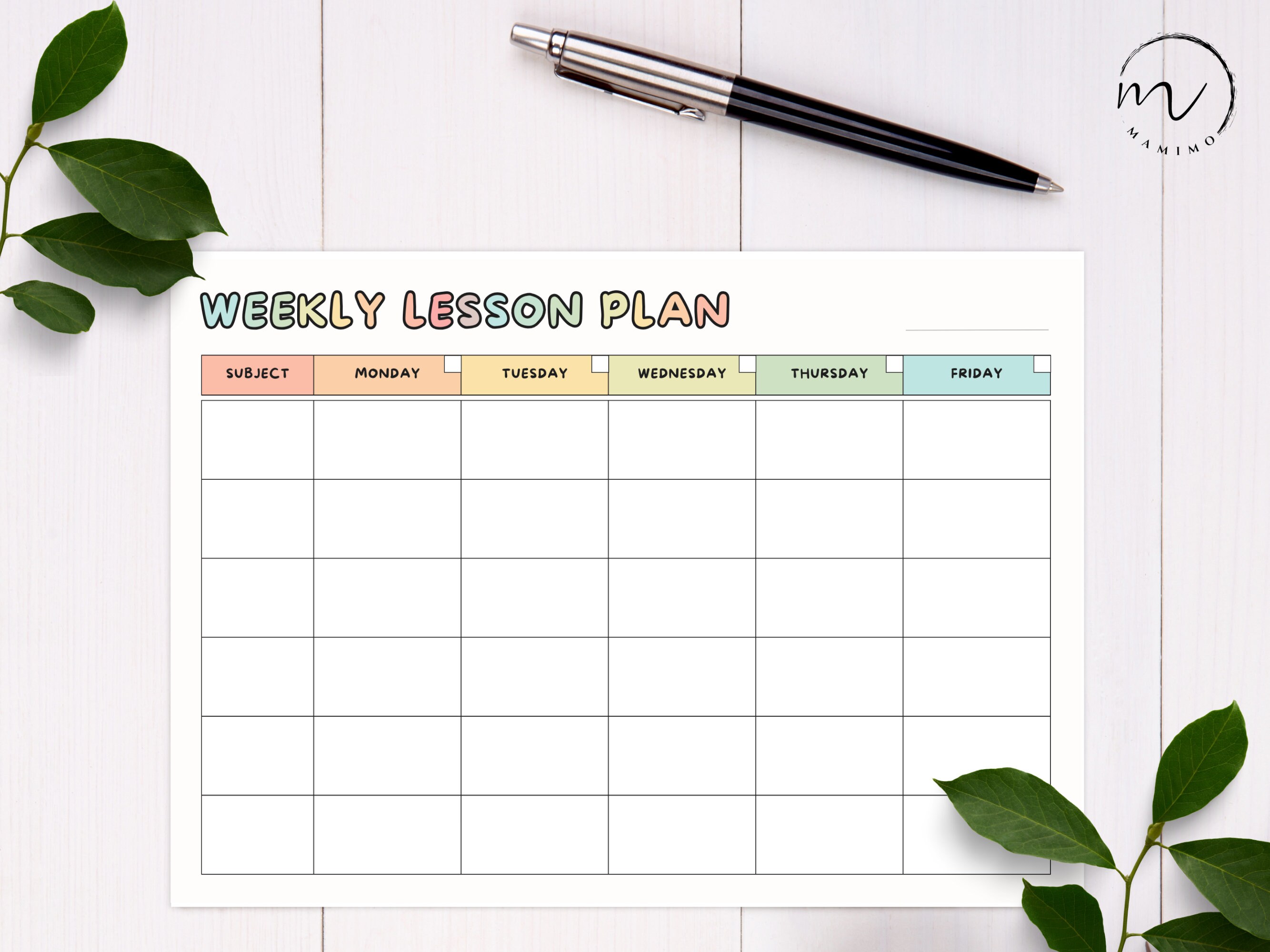 Weekly Lesson Plans for Preschool, Prek, Kindergarten, Daycare ...