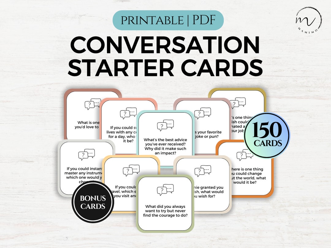 Conversation Starters for Work, Icebreaker Games, Conversation Starters ...
