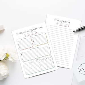 Weekly Marriage Meeting Template, Partners Communication Workbook ...