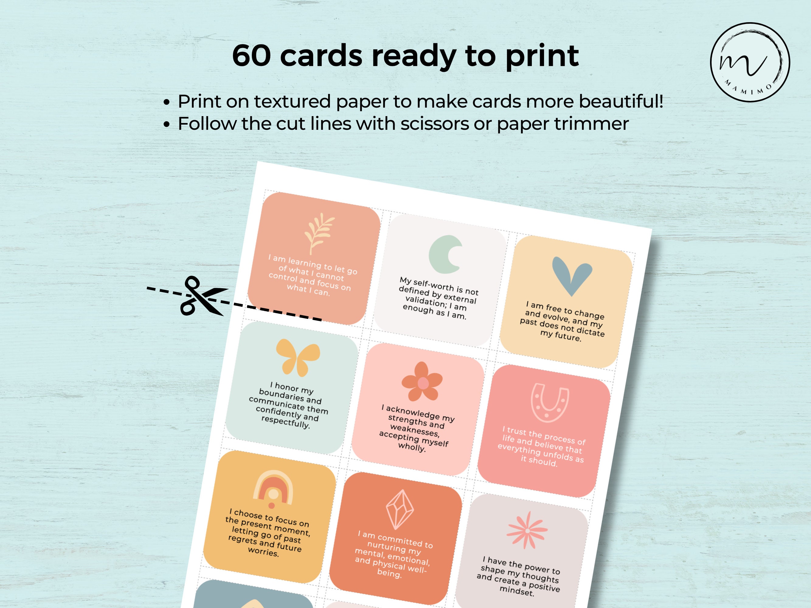 DBT Affirmation Cards, Coping Skills Cards, Anxiety Statement ...