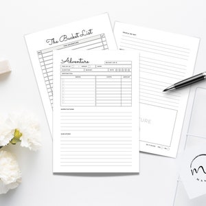 Couples Bucket List Printable, Bucket List Template, Couples Goals ...