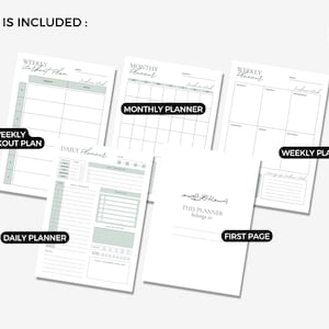 Muslim Planner Digital, Daily Islamic Planner, Quran Tracker, Salat ...
