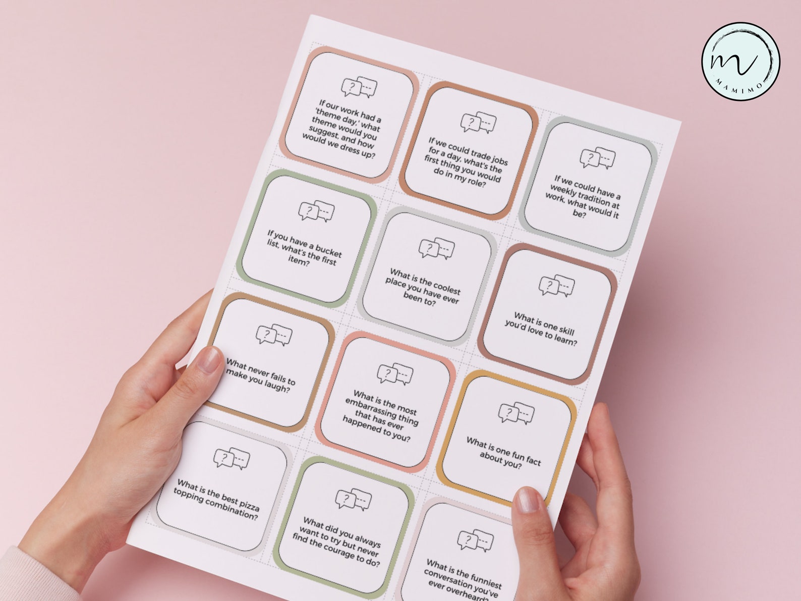 Conversation Starters for Work, Icebreaker Games, Conversation Starters ...