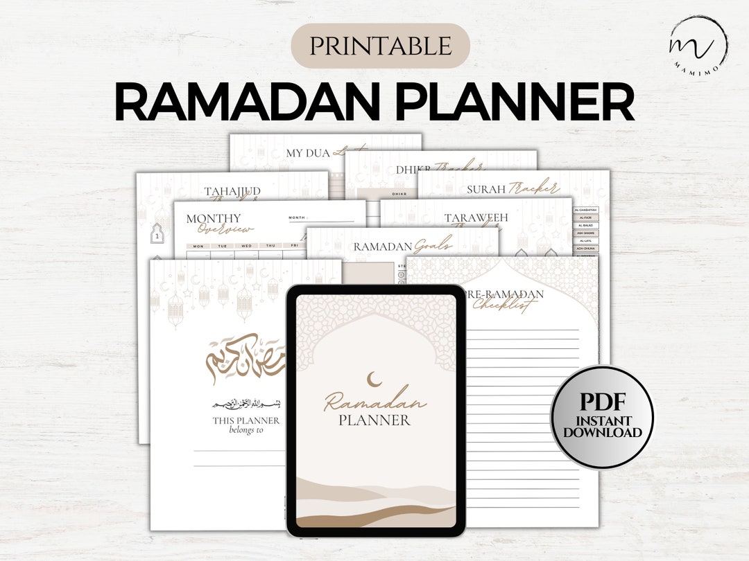 Ramadan Planner, Muslim Planner Digital, Quran Tracker, Salat Tracker ...