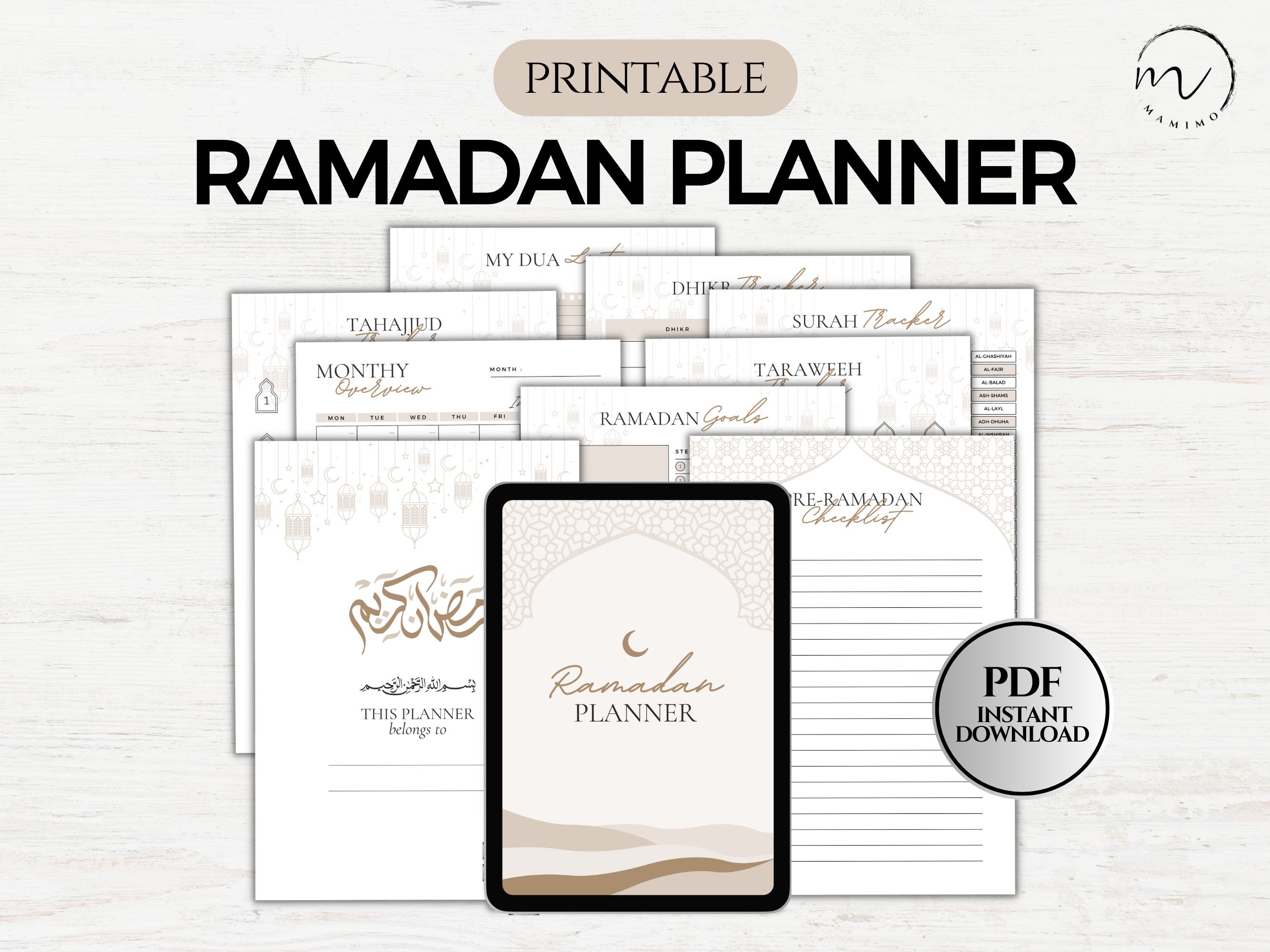 Ramadan Planner, Muslim Planner Digital, Quran Tracker, Salat Tracker ...