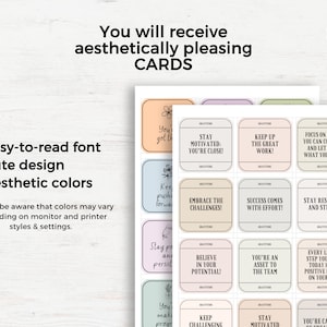 Gratitude Cards for Work, Encouragement Cards for Employees, Coworkers ...