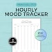 Hourly Mood Tracker Printable, Weekly Daily Mood Tracker, Mental Health ...