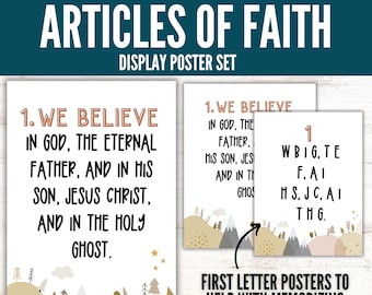 Articles of Faith - LDS - Printable Poster - Etsy