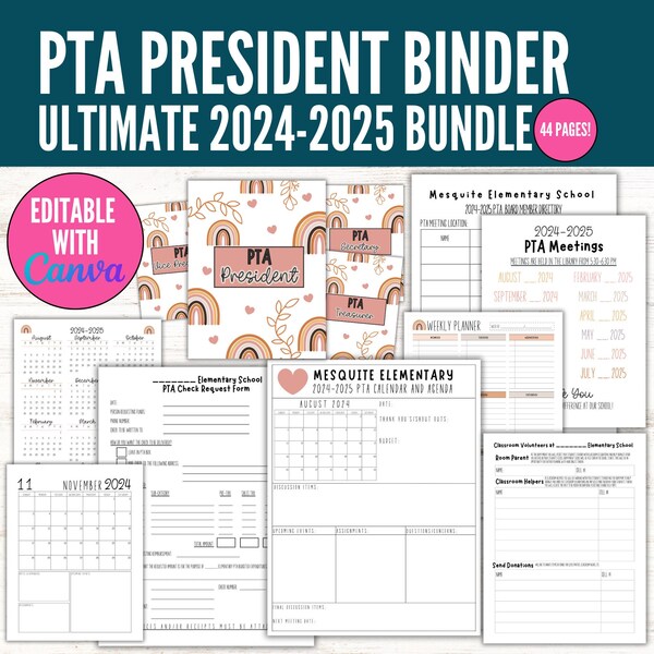 Pta Planner - Etsy