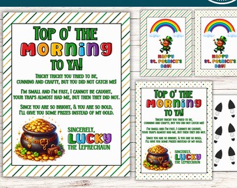 Leprechaun Note, Note From Leprechaun, Leprechaun Trap, Leprechaun Note ...