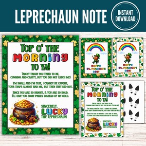 Leprechaun Note, Note From Leprechaun, Leprechaun Trap, Leprechaun Note ...