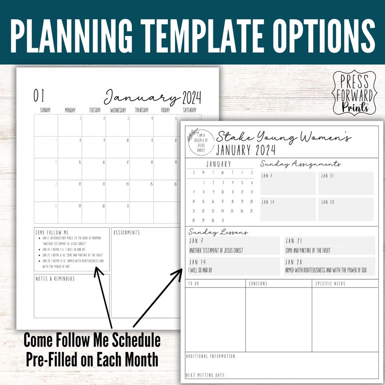 Stake Young Women Planner 2024, Stake YW Binder, 2024 YW Binder, Young ...