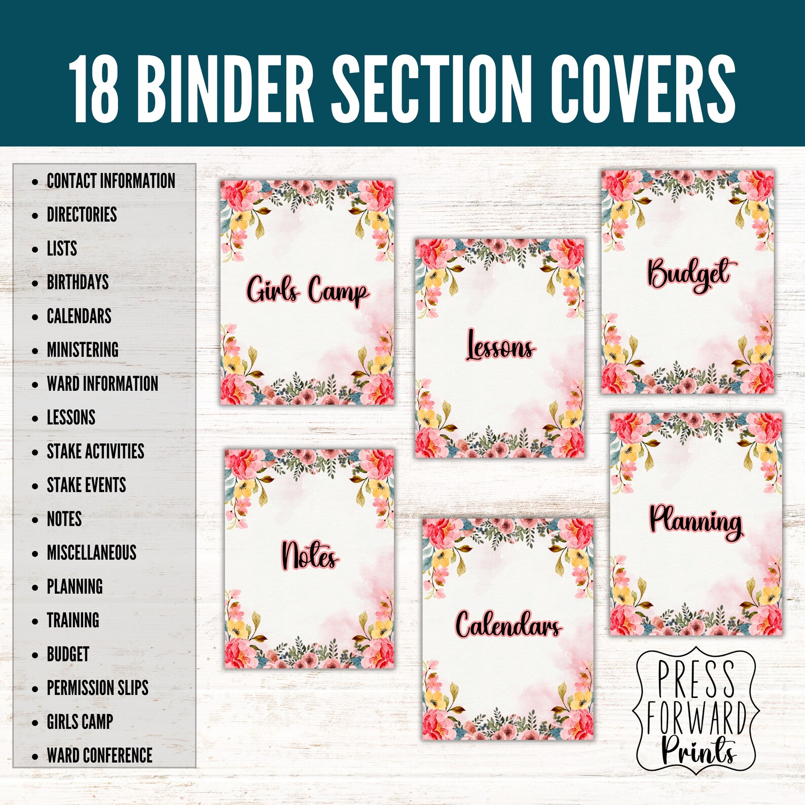 Stake Young Women Planner 2024, Stake YW Binder, 2024 YW Binder, Young ...