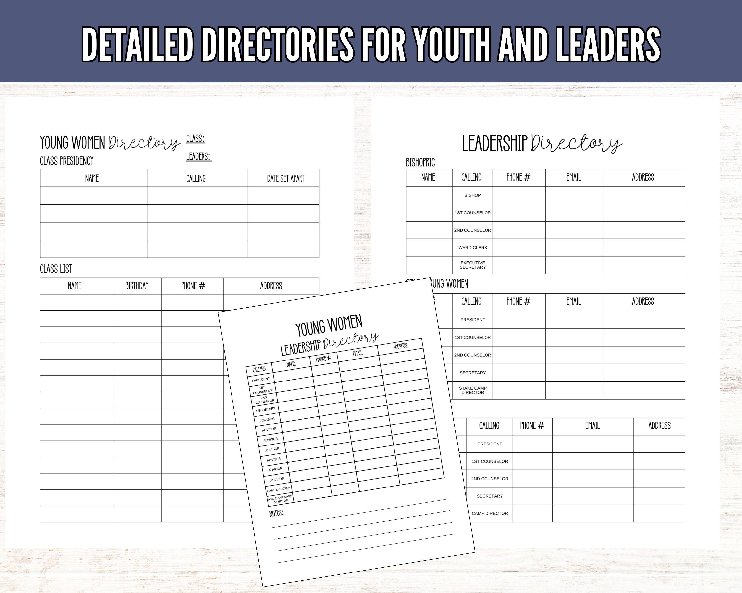 2026 YW Binder, Yw Presidency Binder, Young Women Binder LDS Theme 2026 ...