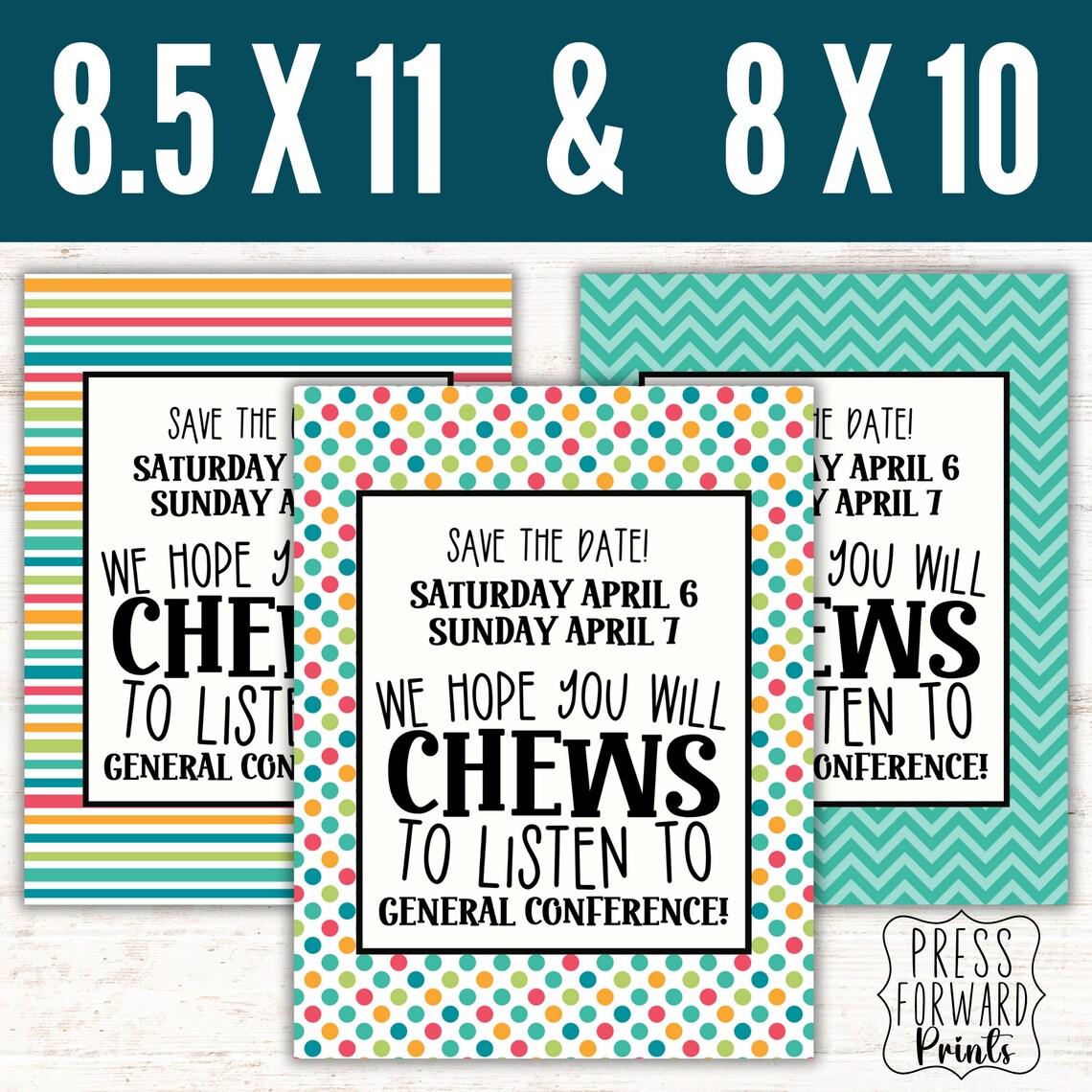 YW General Conference Handout, General Conference Treat Tag, General ...