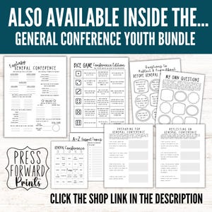 Preparing for General Conference, General Conference Bingo, YW General ...