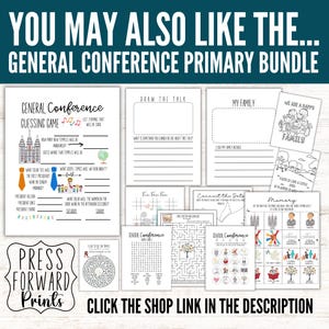 Preparing for General Conference, General Conference Bingo, YW General ...