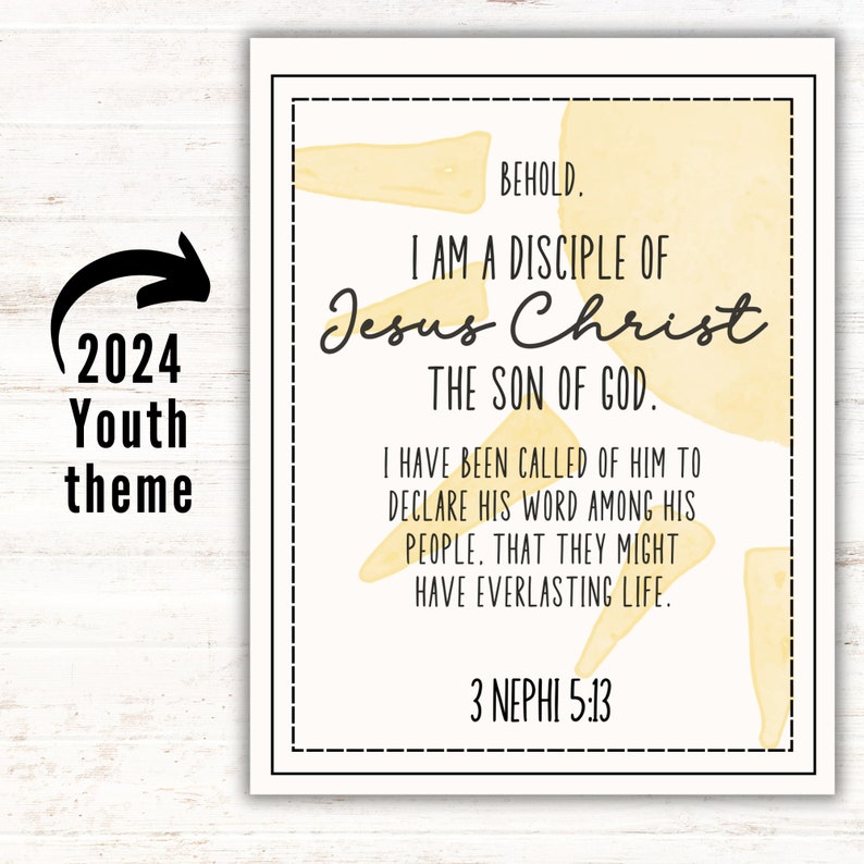 LDS Youth Theme 2024, YW Theme 2024, 2024 Youth Theme, 2024 Youth Theme ...