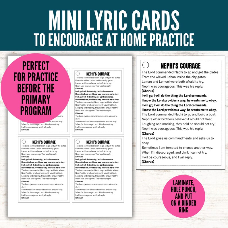 LDS Singing Time, LDS Primary, LDS Singing Time Activities, Primary ...