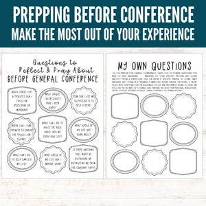 Preparing for General Conference, General Conference Bingo, YW General ...