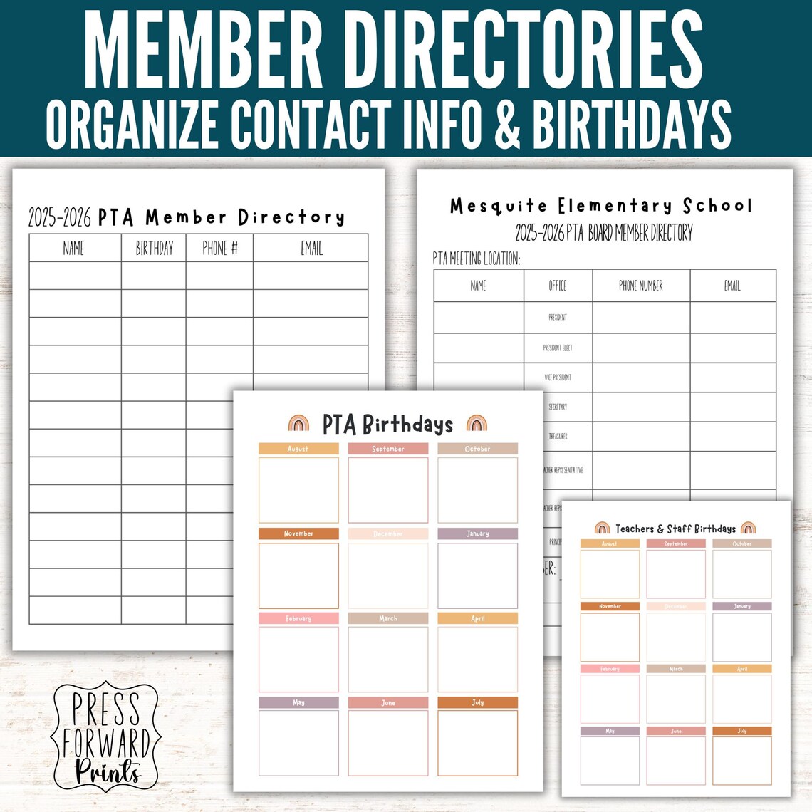 PTA President Binder: 2025-2026 Ultimate Bundle (digital Download) - Etsy