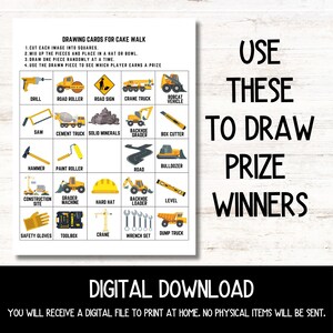 Construction Birthday Cake Walk Game (digital Download) - Etsy