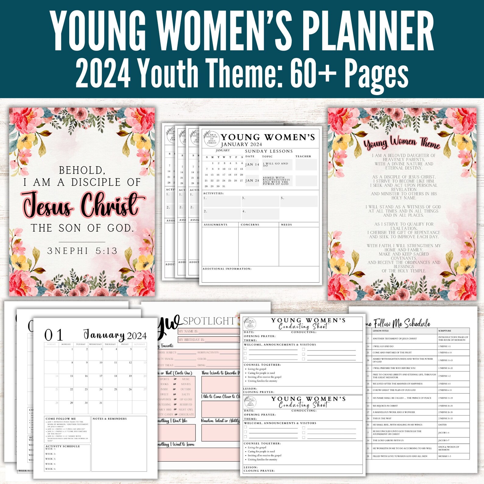 YW Binder, 2024 YW Binder, Young Women Binder, 2024 I Am a Disciple of ...