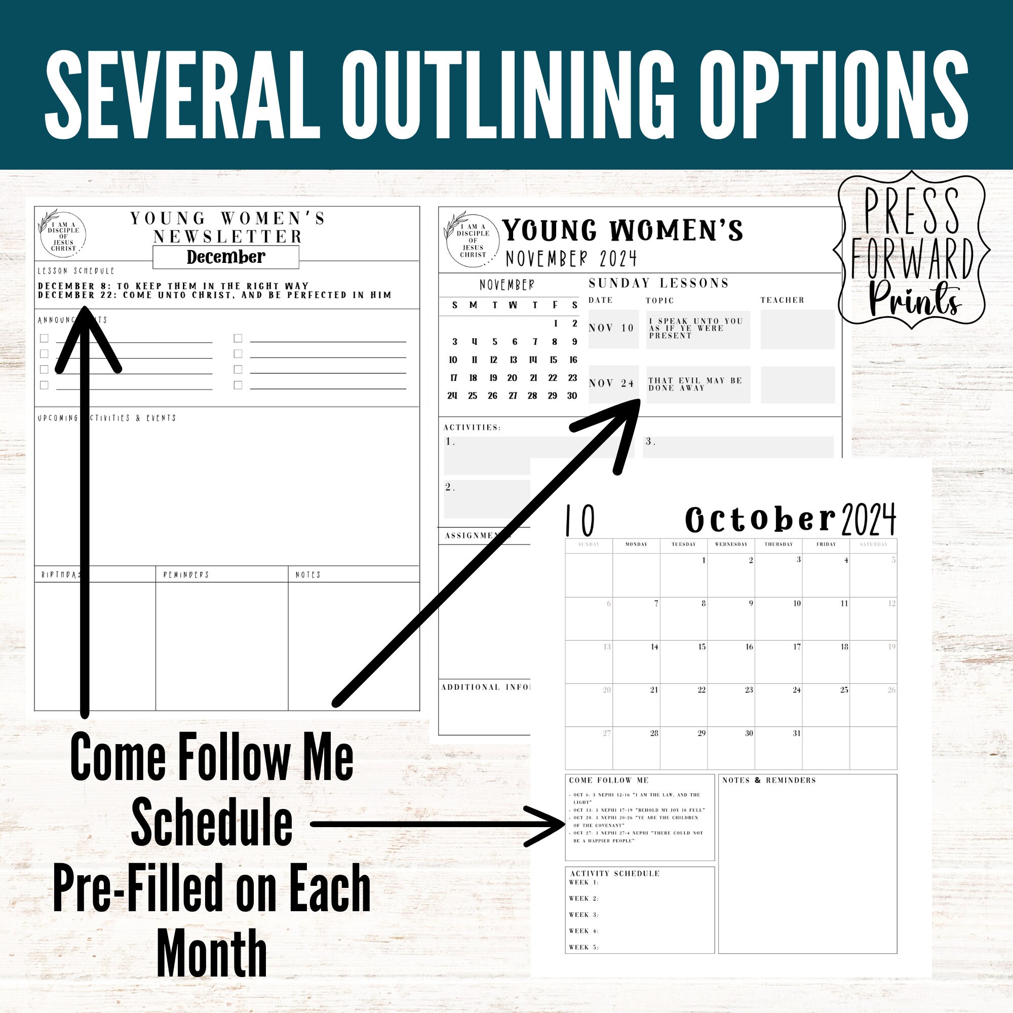 YW Binder, 2024 YW Binder, Young Women Binder, 2024 I Am a Disciple of ...