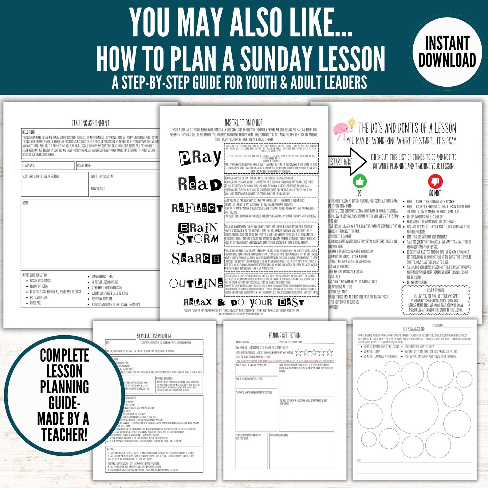 YW Spotlight Printable: LDS Young Women Activity (PDF Download) - Etsy