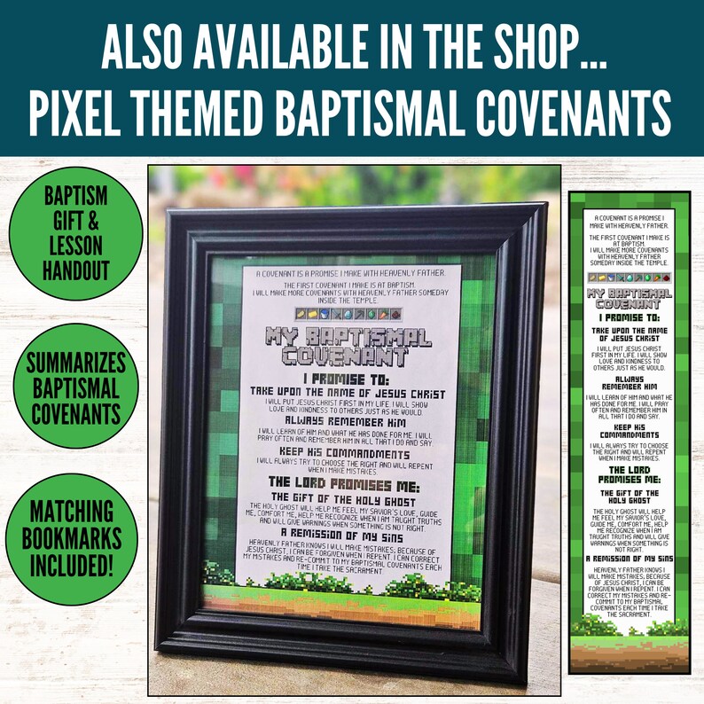Baptismal Covenants Printable: LDS Baptism Gift for Girls (PDF) - Etsy