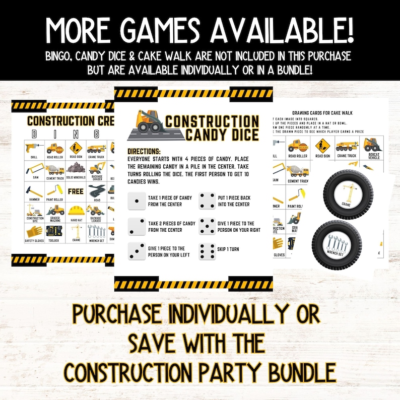 Construction Birthday Party Game: Crew Name Activity (digital Download ...