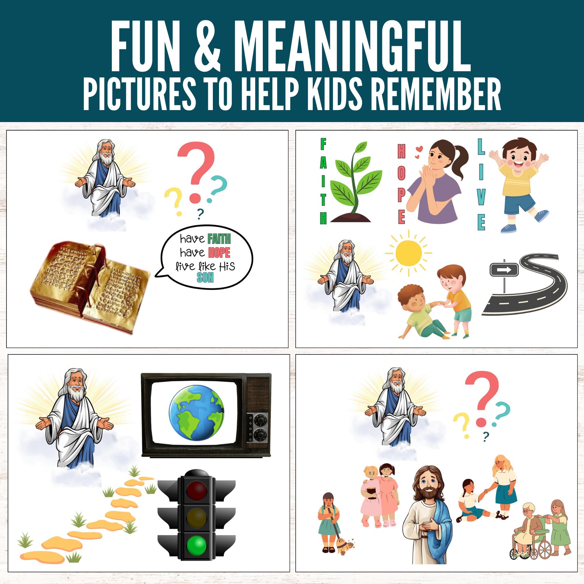 He Sent His Son Flip Chart, LDS Singing Time, LDS Primary, LDS Singing ...