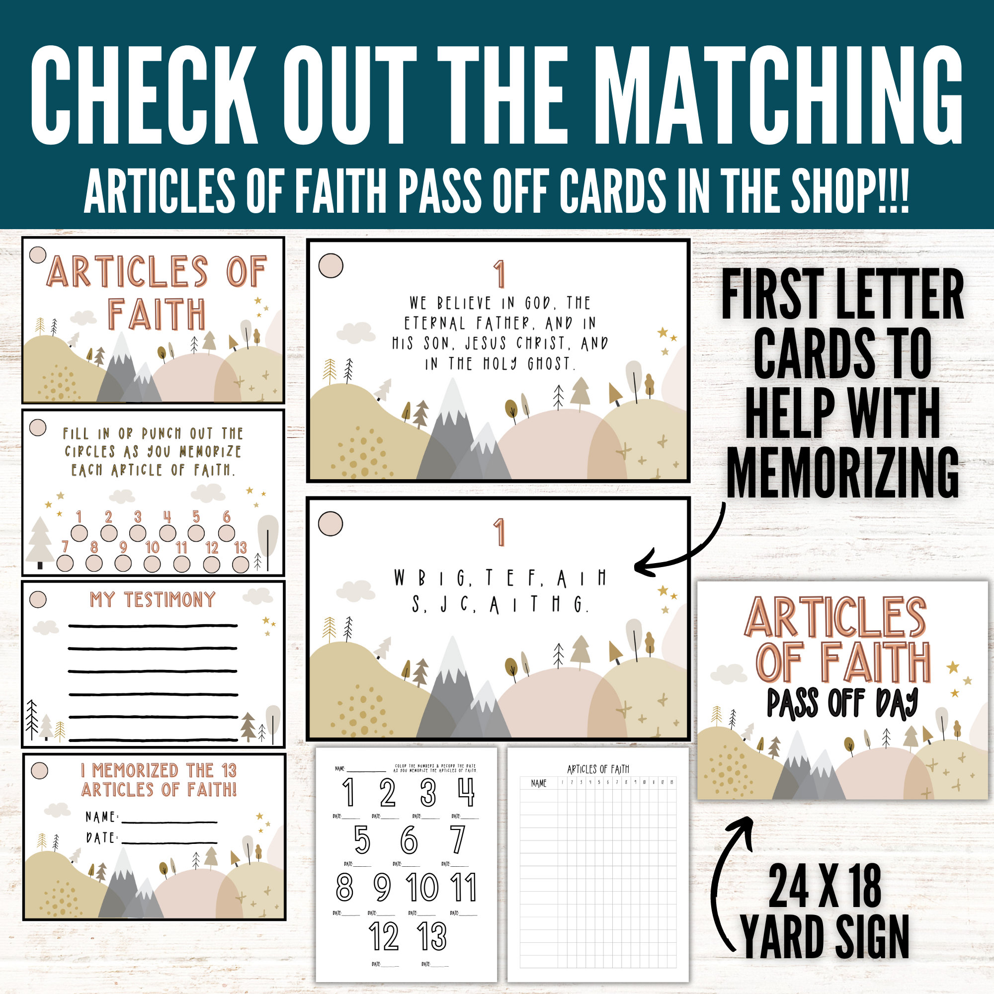 Articles of Faith, Articles of Faith Printable, Articles of Faith ...