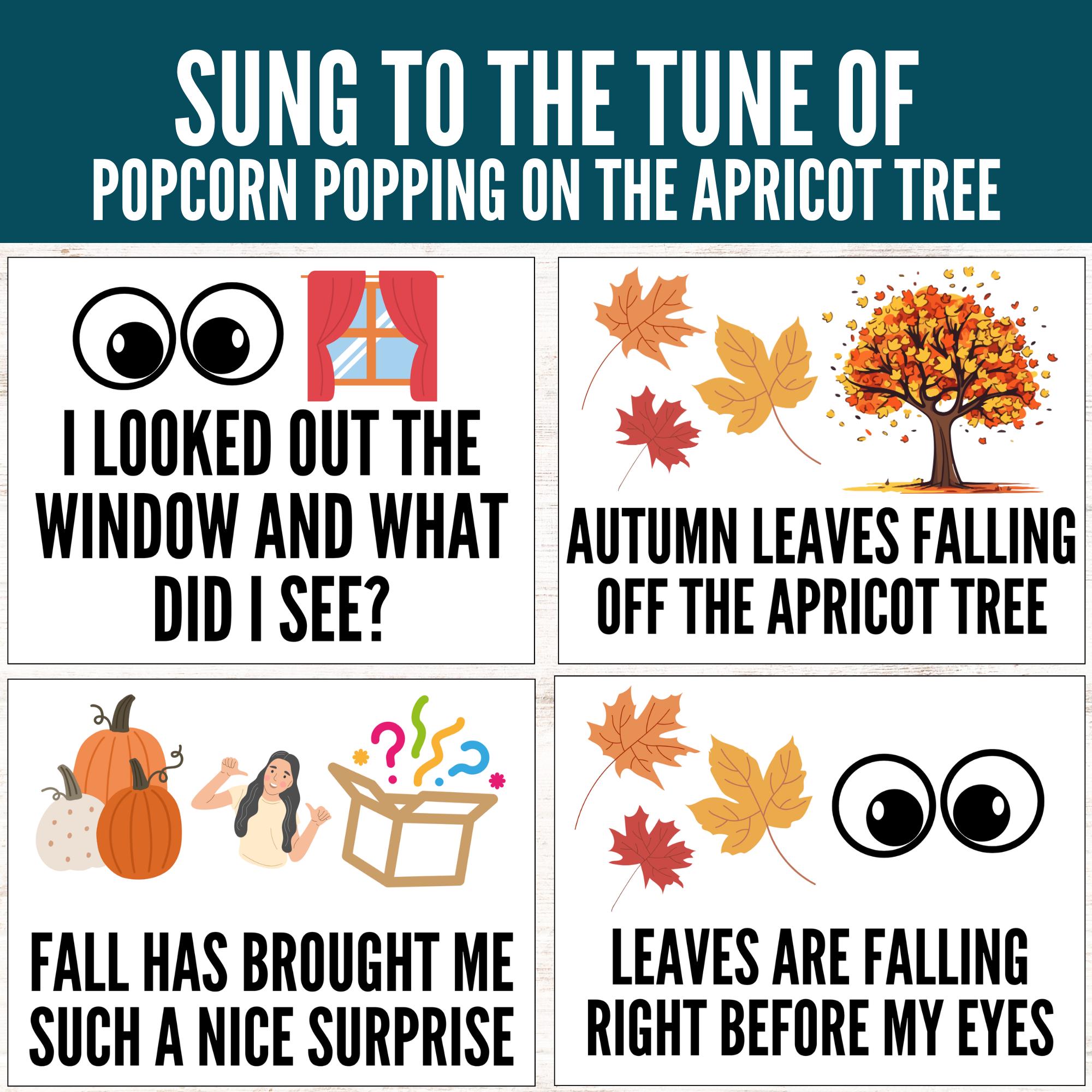 LDS Primary Singing Time: Autumn Leaves Song (PDF) - Etsy