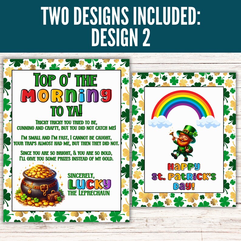 Leprechaun Note, Note From Leprechaun, Leprechaun Trap, Leprechaun Note ...