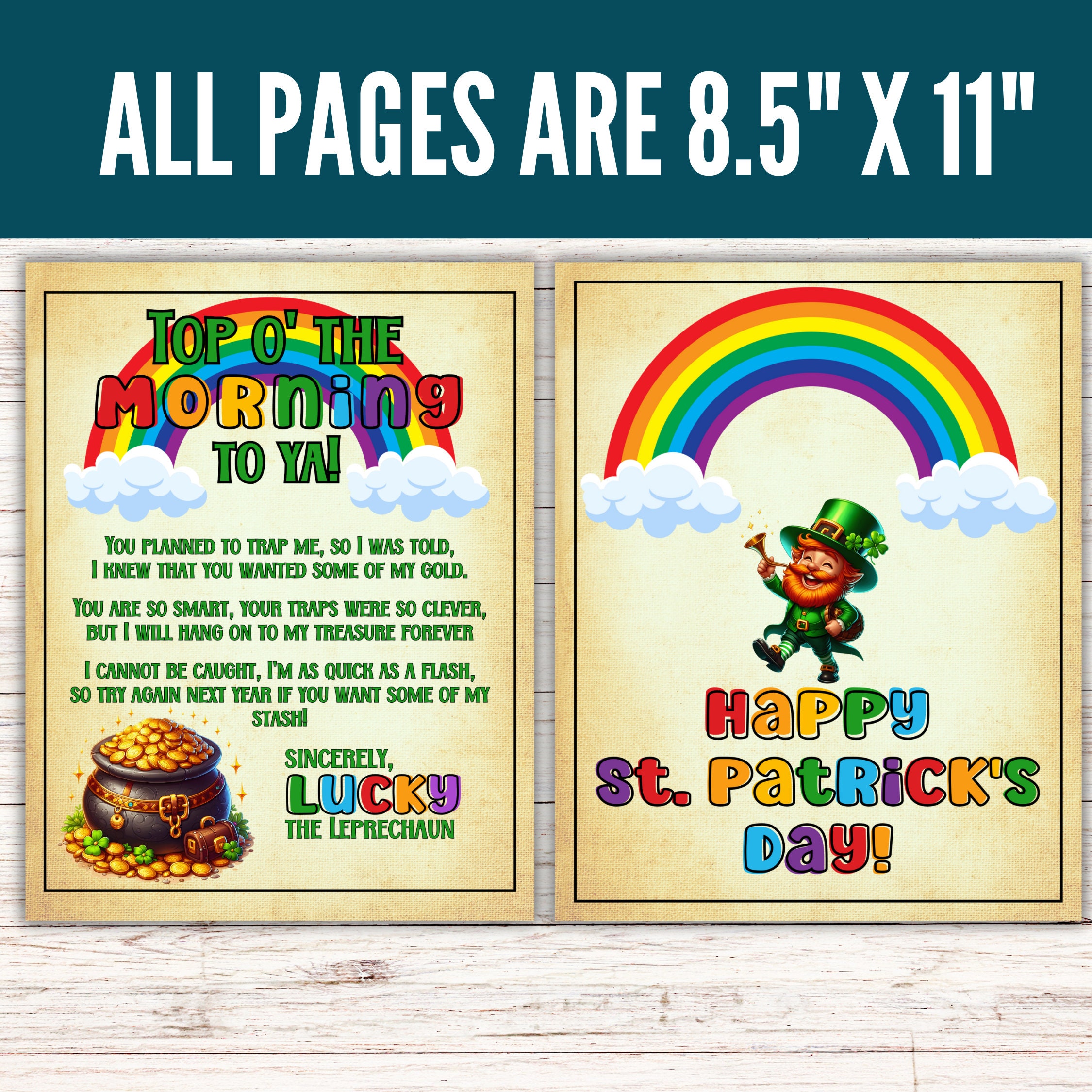 Leprechaun Note, Note From Leprechaun, Leprechaun Trap, Leprechaun Note ...