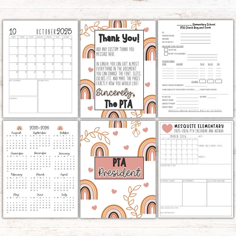 PTA President Binder: 2025-2026 Ultimate Bundle (digital Download) - Etsy