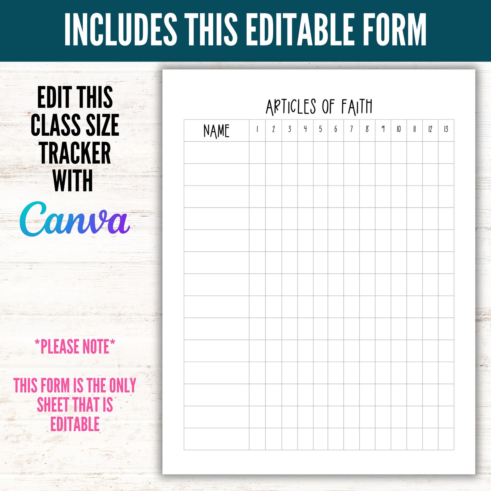 Articles of Faith Flash Cards: Printable Memorization Tracker (PDF) - Etsy