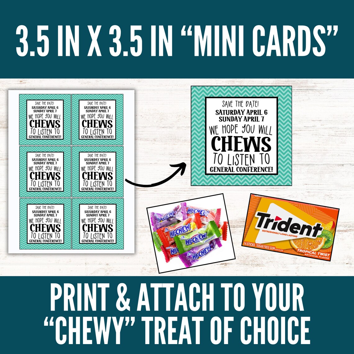 YW General Conference Handout, General Conference Treat Tag, General ...