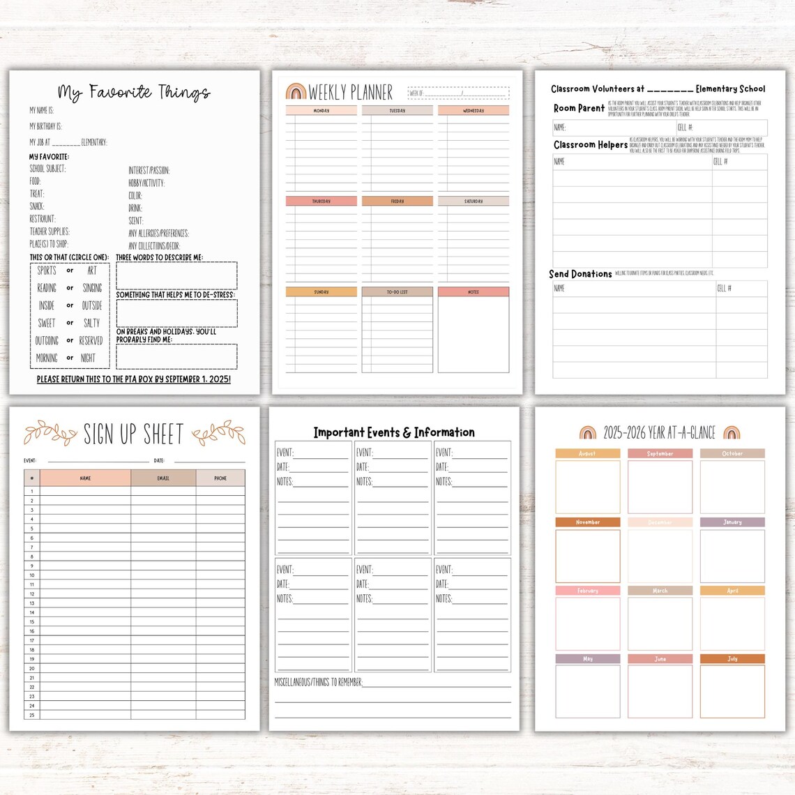 PTA President Binder: 2025-2026 Ultimate Bundle (digital Download) - Etsy
