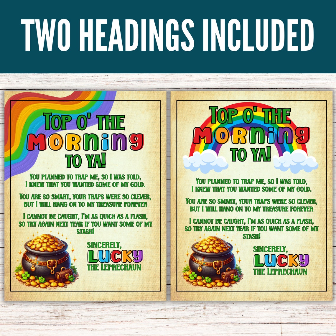 Leprechaun Note, Note From Leprechaun, Leprechaun Trap, Leprechaun Note ...