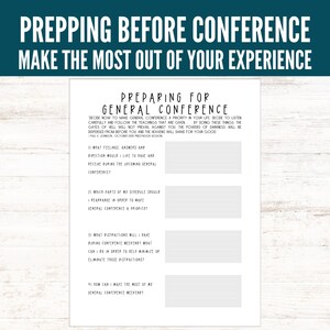 Preparing for General Conference, General Conference Bingo, YW General ...