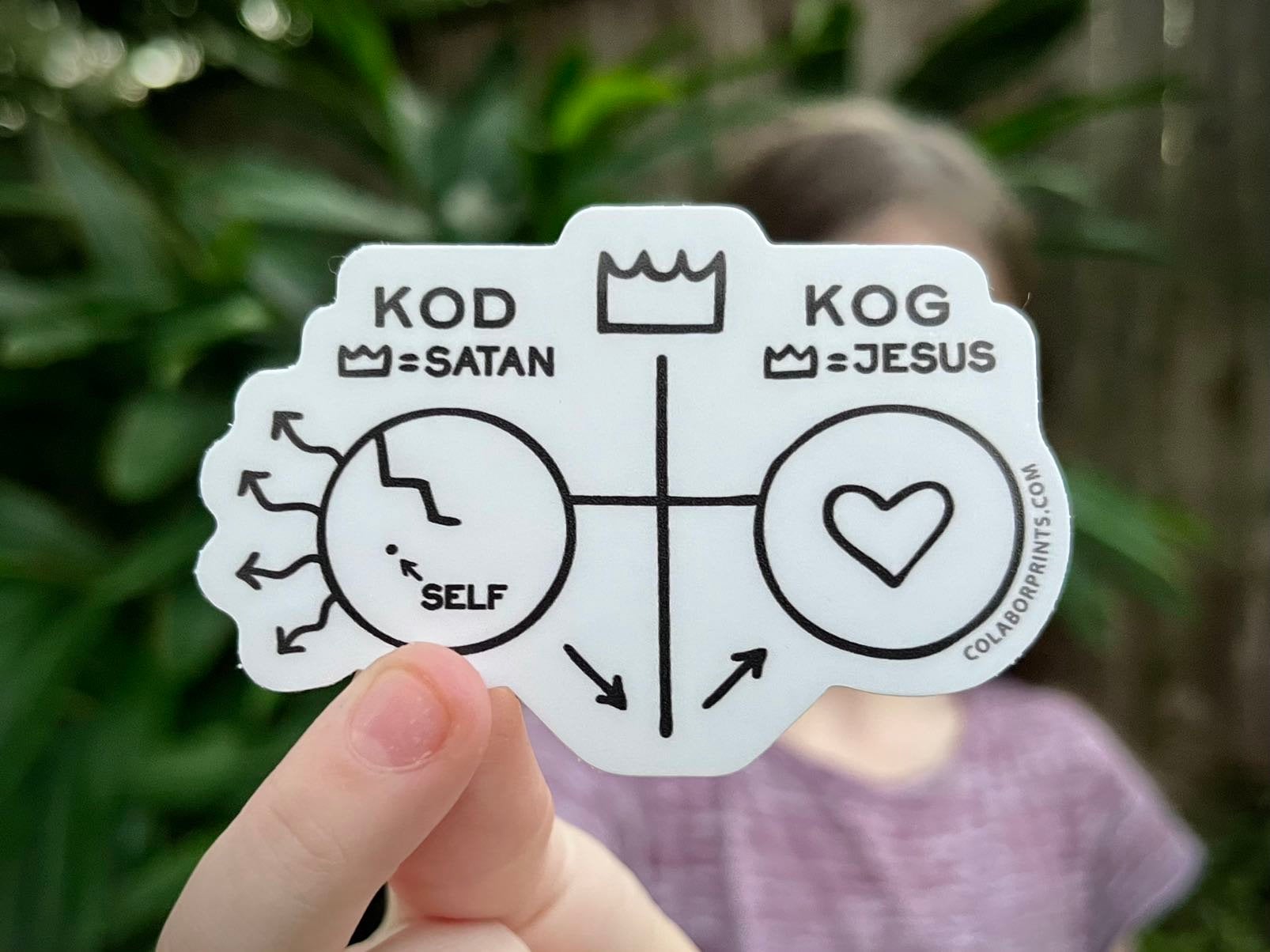 2 Kingdoms Sticker - Gospel Tool - Etsy