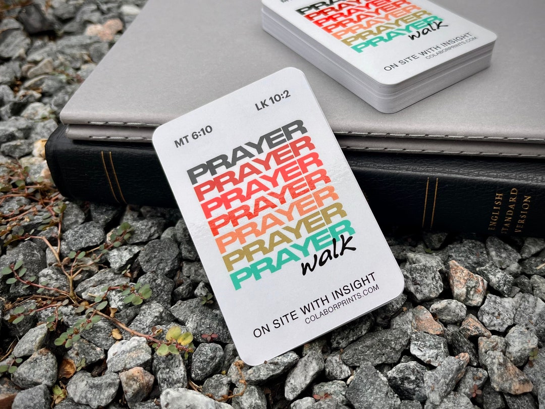 Prayer Walk Guide Cards - Etsy