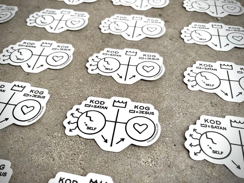 2 Kingdoms Sticker - Gospel Tool - Etsy