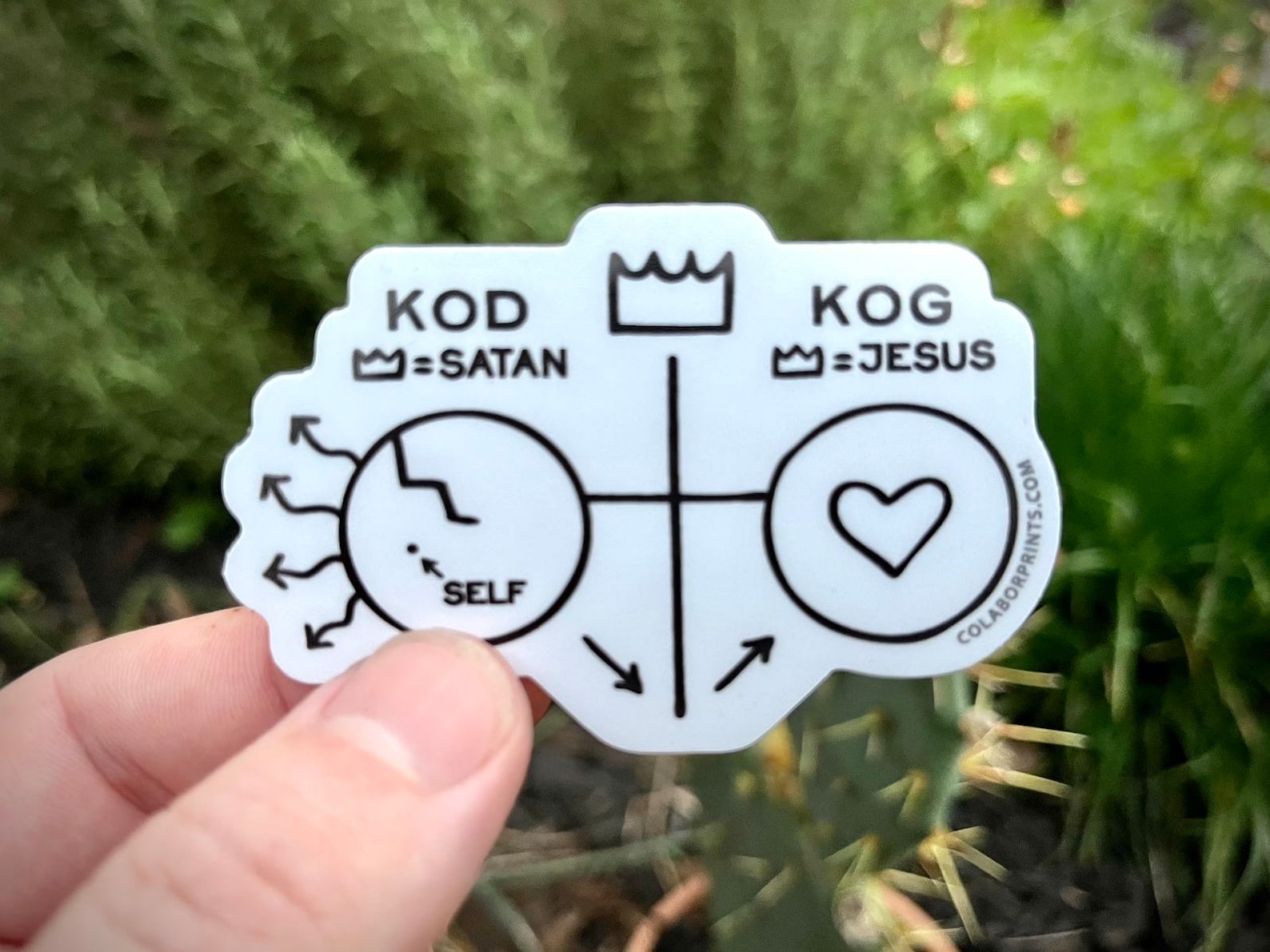 2 Kingdoms Sticker - Gospel Tool - Etsy