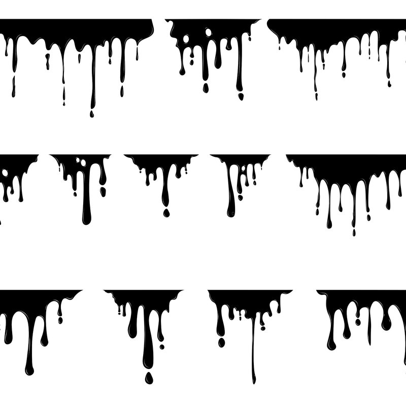 Drip Svg - Etsy