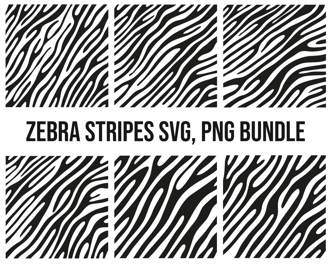 Zebra Stripes SVG Bundle, PNG, Zebra Pattern Svg, Zebra Printable ...
